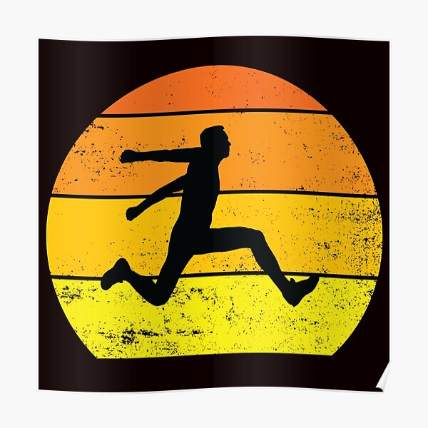 "Retro Vintage Long Jump, Funny Long Jump, Long Jumping, Long Jumper ...