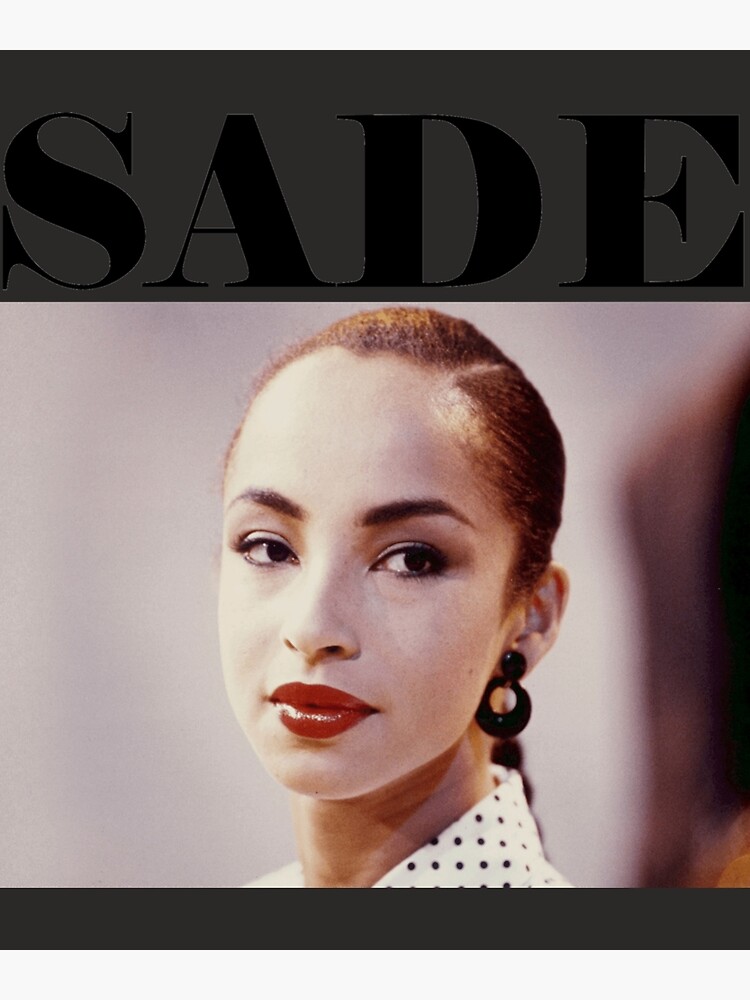 "80s SADE on white " Poster for Sale by waleyreym | Redbubble