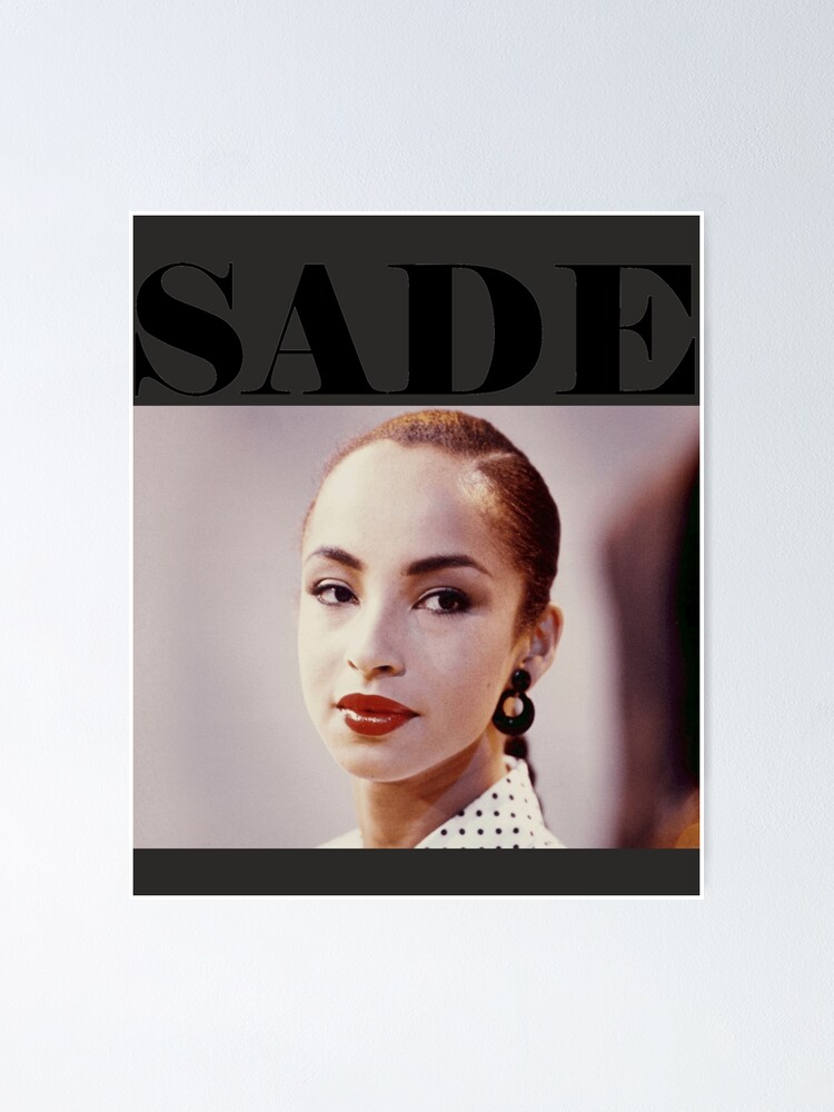 "80s SADE on white " Poster for Sale by waleyreym | Redbubble