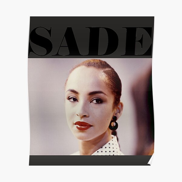 "80s SADE on white " Poster for Sale by waleyreym | Redbubble