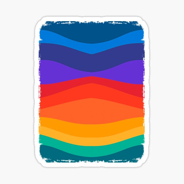 "Rainbow Vertical" Sticker for Sale by BrisPrints | Redbubble