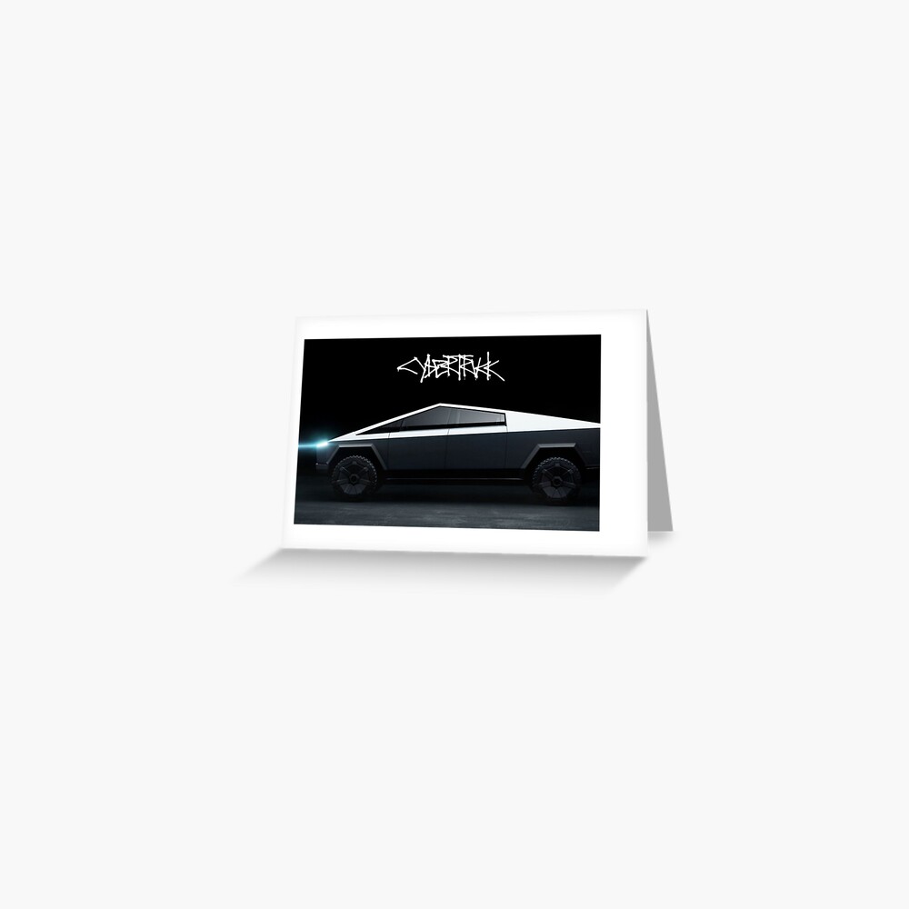 "Tesla Cybertruck" Greeting Card for Sale by TeslaMotion | Redbubble