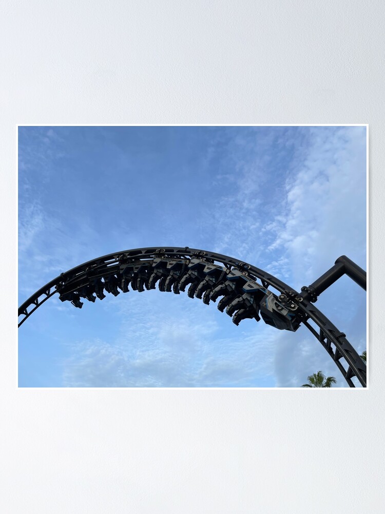 "VelociCoaster Roller Coaster" Poster for Sale by whateveramsey | Redbubble