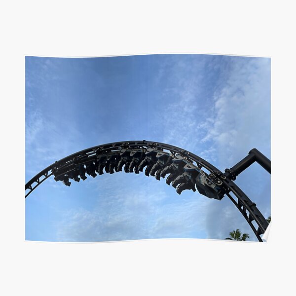 "VelociCoaster Roller Coaster" Poster for Sale by whateveramsey | Redbubble