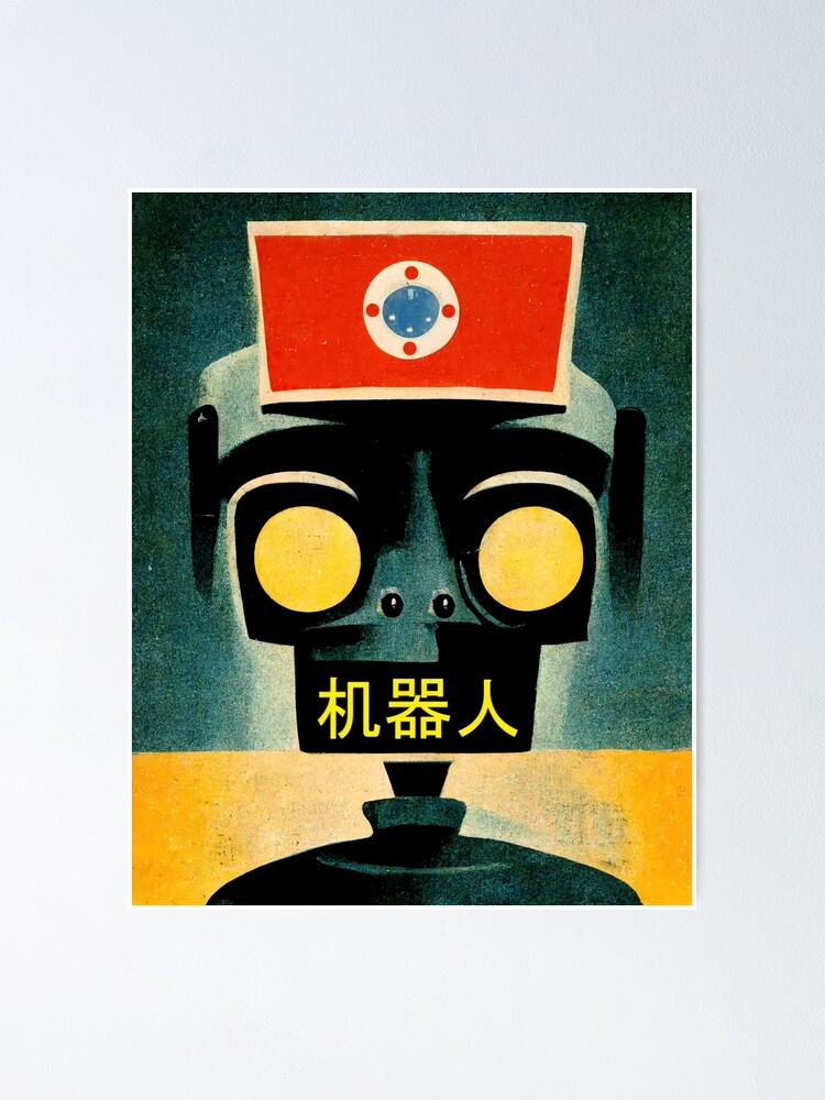 "Chinese Robot Poster" Poster for Sale by philsouth | Redbubble