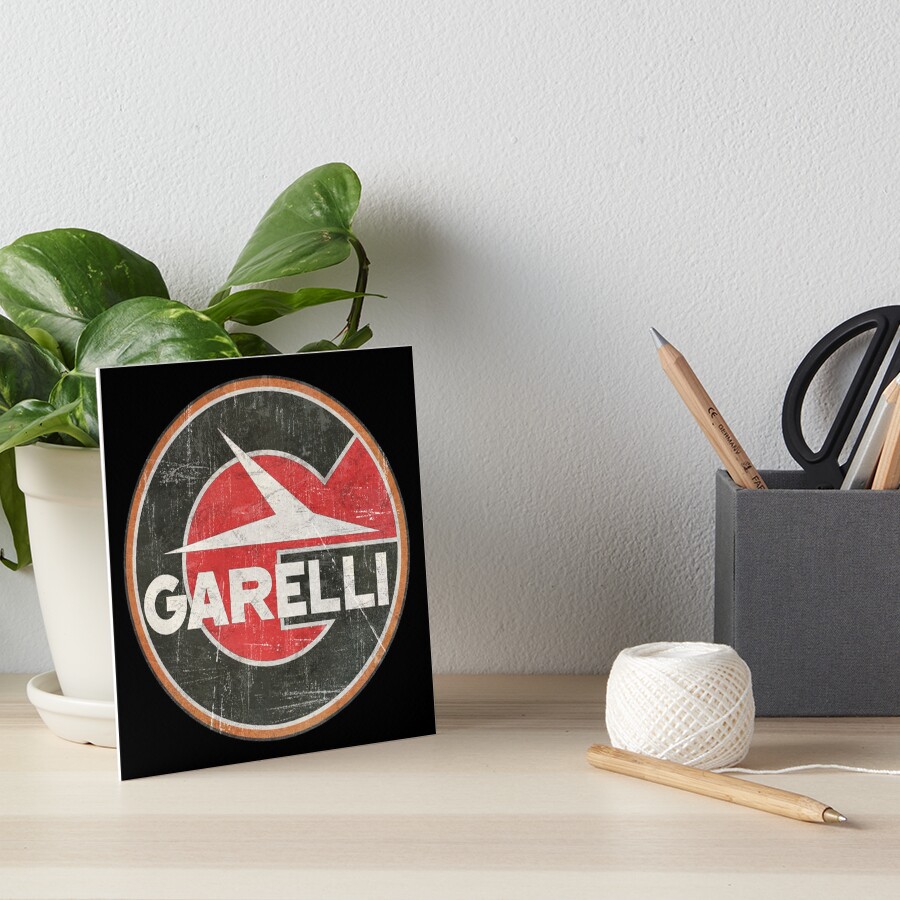 "Garelli Motorcycles . Retro Badge" Art Board Print by rapazdesigns ...