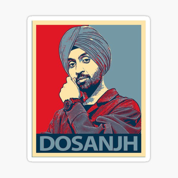 "Diljit Dosanjh" Sticker for Sale by CamillaDesign | Redbubble