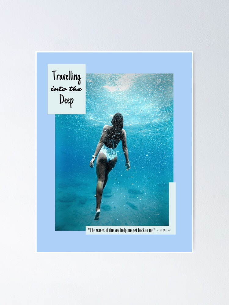 "Waves Of The Sea - Diving Girl" Poster for Sale by SierraMickey ...