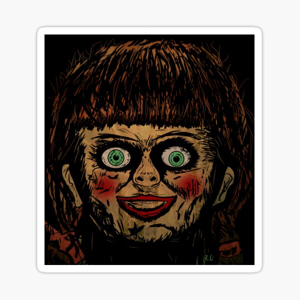 "Special Present Annabelle The Movie Doll Cool Gifts" Sticker for Sale ...