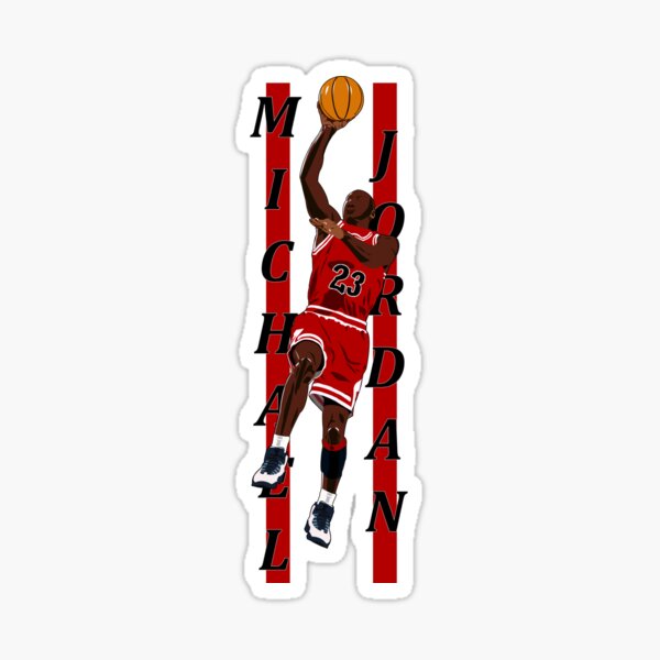 "Michael Jordan 23" Sticker for Sale by Zeghadishop | Redbubble