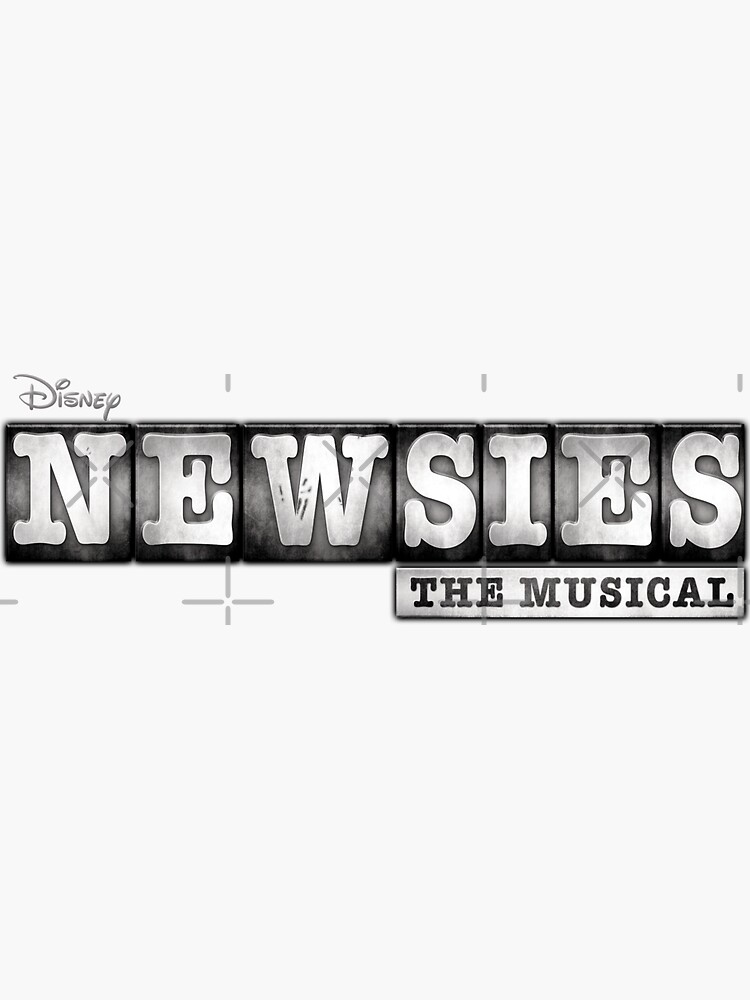"Newsies logo" Sticker by Leyzel | Redbubble