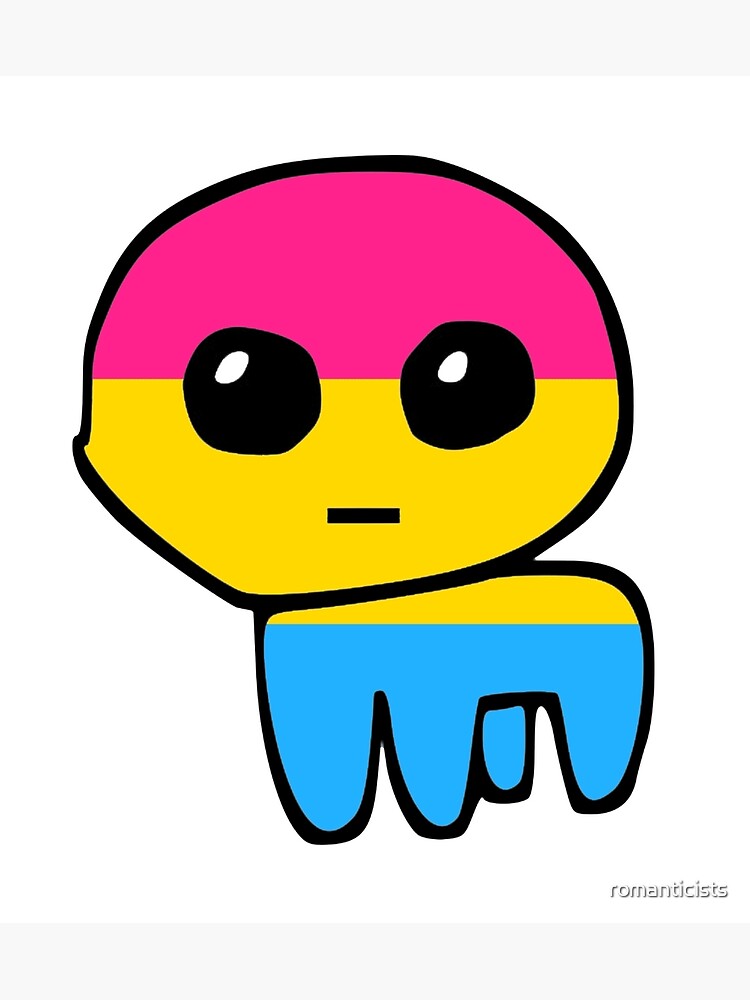 "tbh creature / autism creature pansexual pride flag " Poster for Sale ...