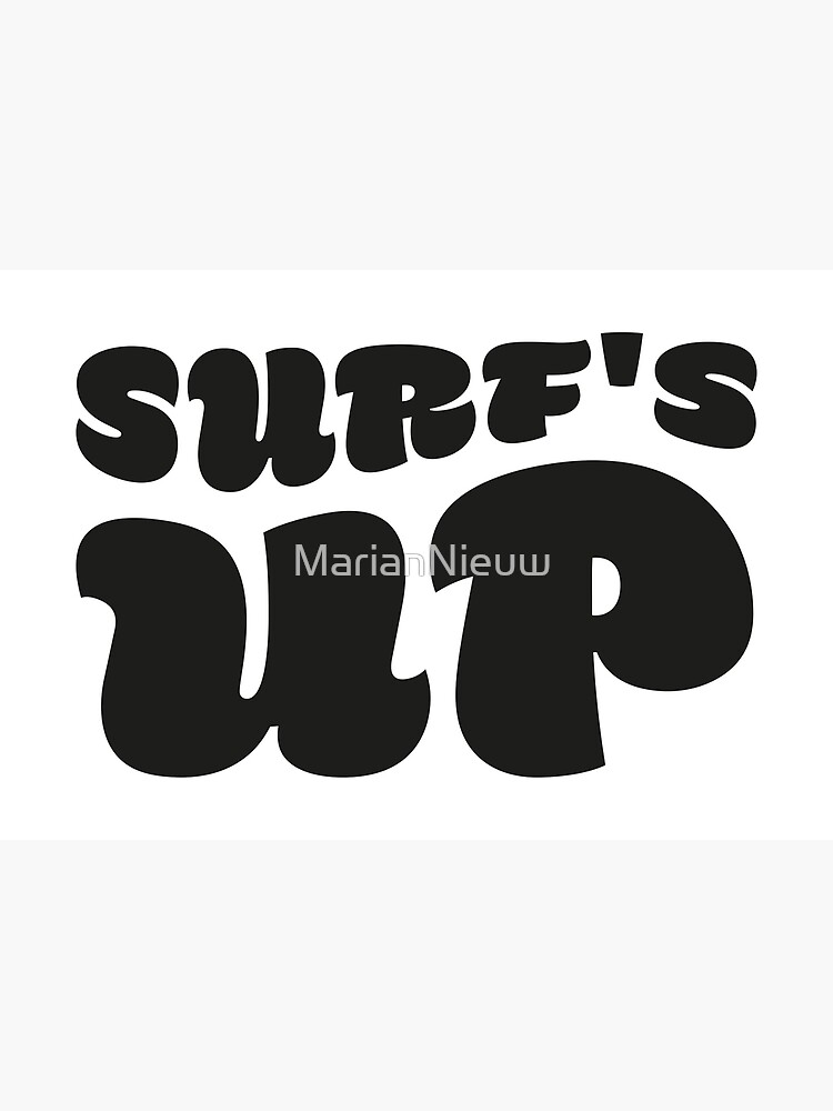 "Stranger Things Argyle | Surf's up | Surfer Boy Pizza | Beach" Poster ...