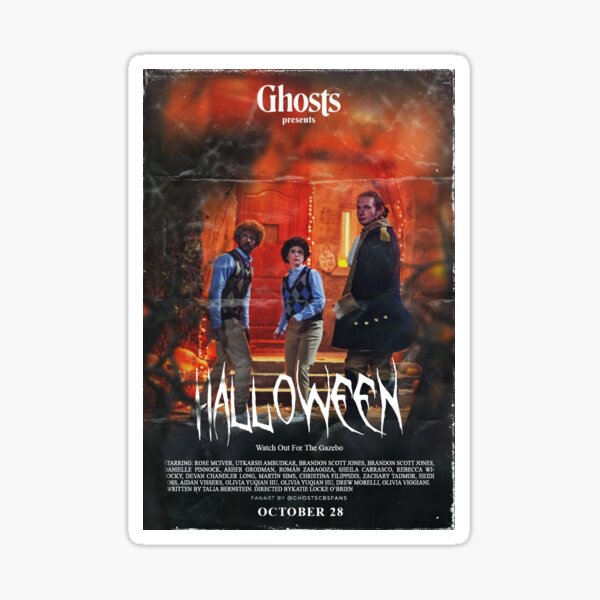 "Poster inspired by 'Ghosts' CBS Halloween Episode" Sticker for Sale by ...