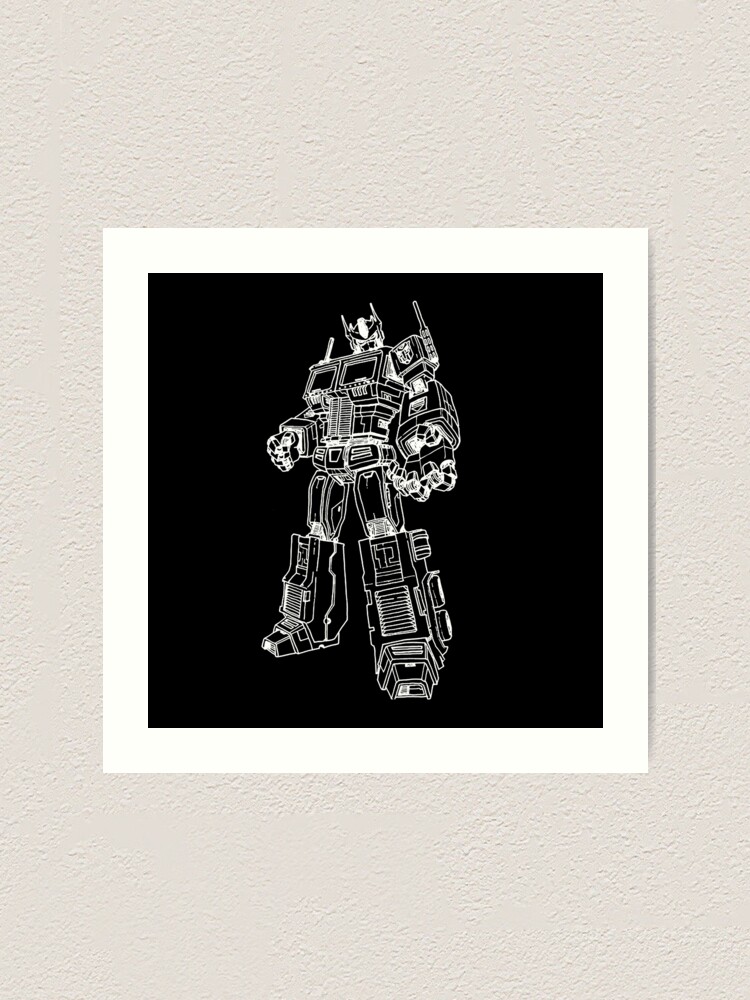 "Optimus Prime teletraan scan 02" Art Print for Sale by teletraan16bit ...