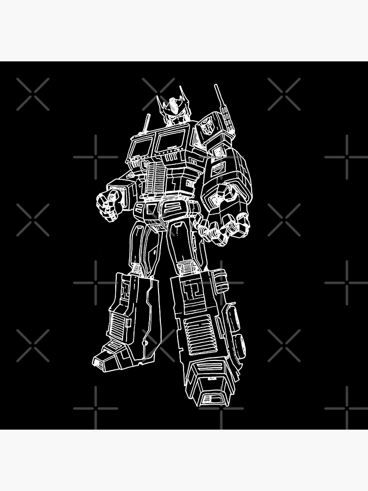 "Optimus Prime teletraan scan 02" Art Print for Sale by teletraan16bit ...