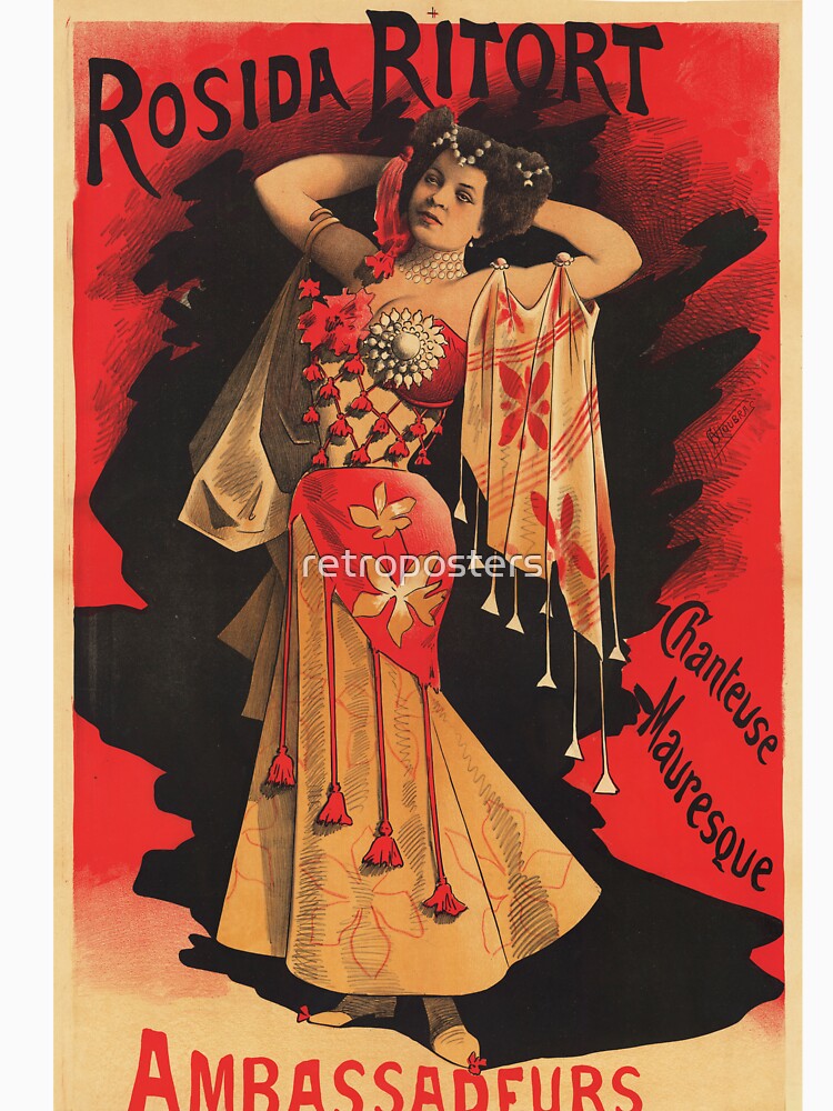 "AMBASSADEURS Rosida Ritort Moorish Singer 1880 by Artist Alfred ...