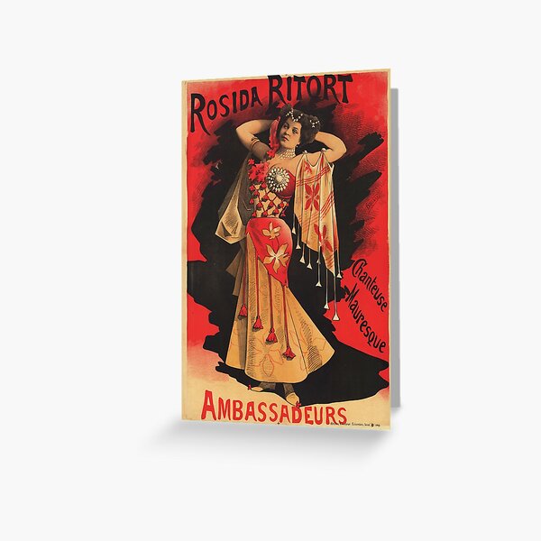 "AMBASSADEURS Rosida Ritort Moorish Singer 1880 by Artist Alfred ...