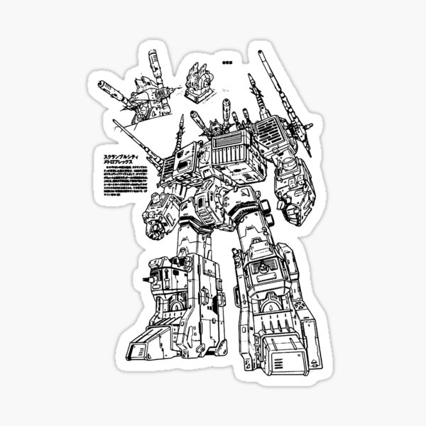 "Metroplex teletraan scan 01" Sticker for Sale by teletraan16bit ...