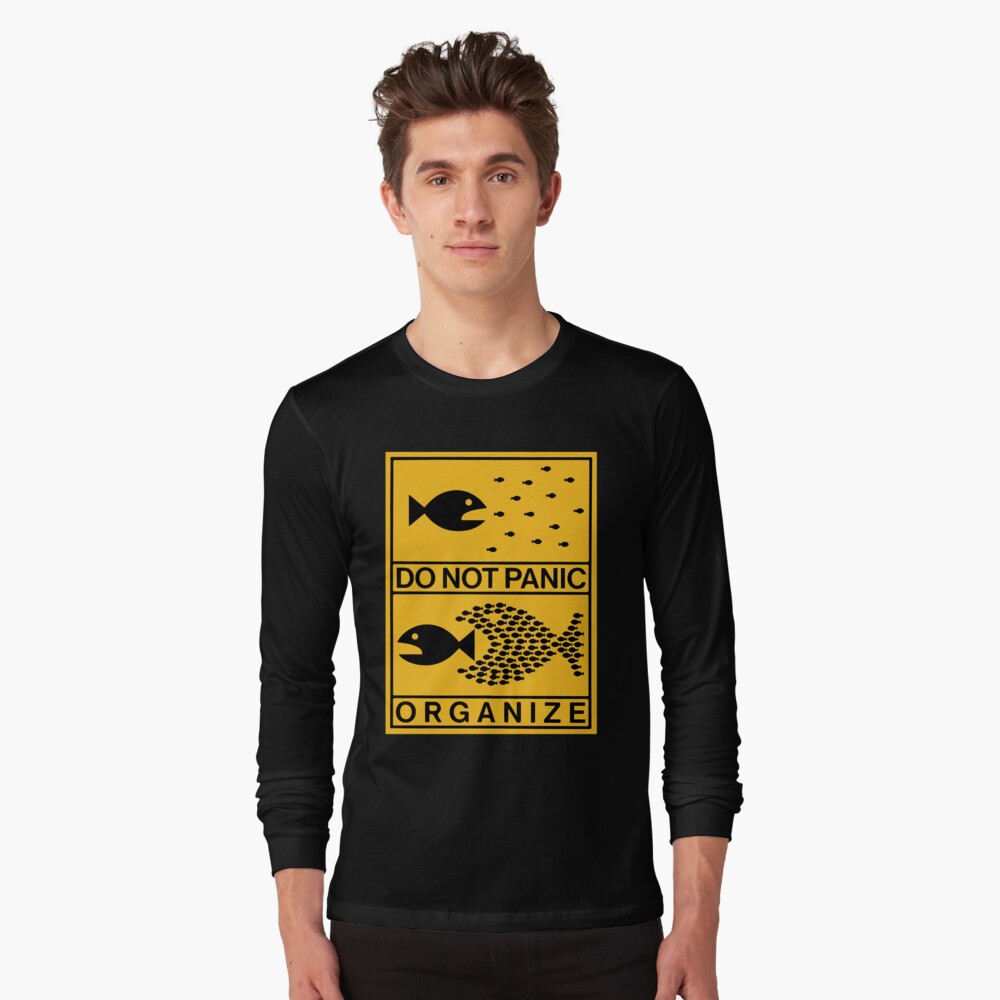 "Do not panic, organize" Poster for Sale by SwanDive | Redbubble