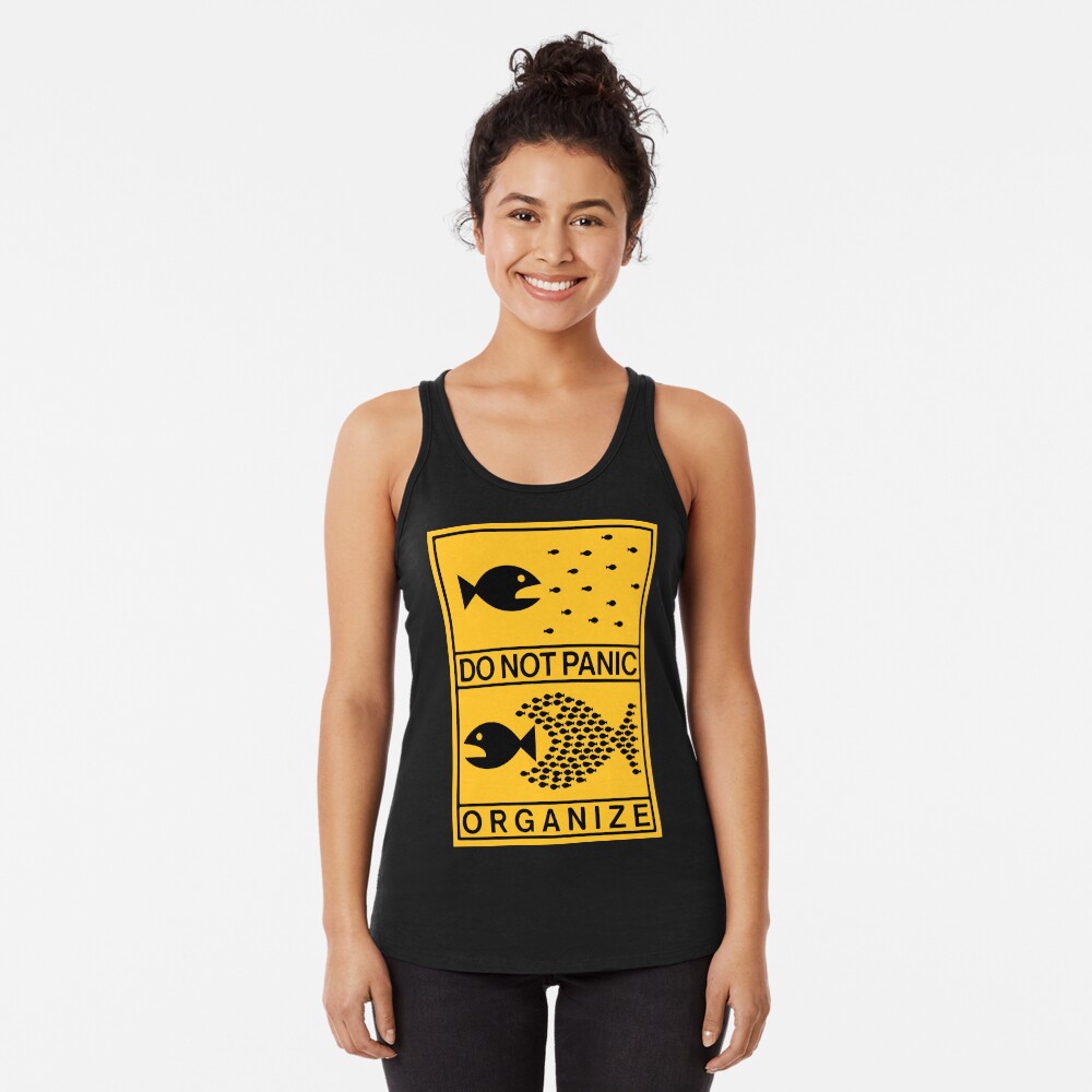 "Do not panic, organize" Poster for Sale by SwanDive | Redbubble