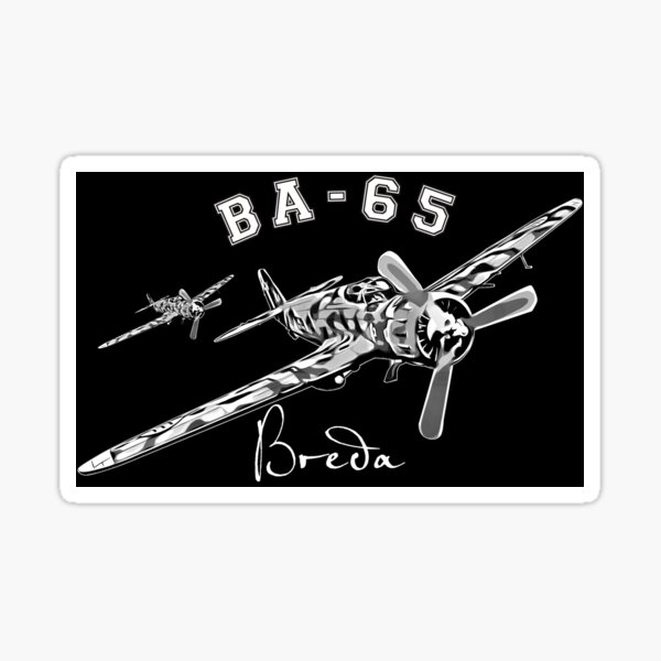 "Breda BA65 Vintage Italian Aircraft" Sticker for Sale by Aerolovers ...