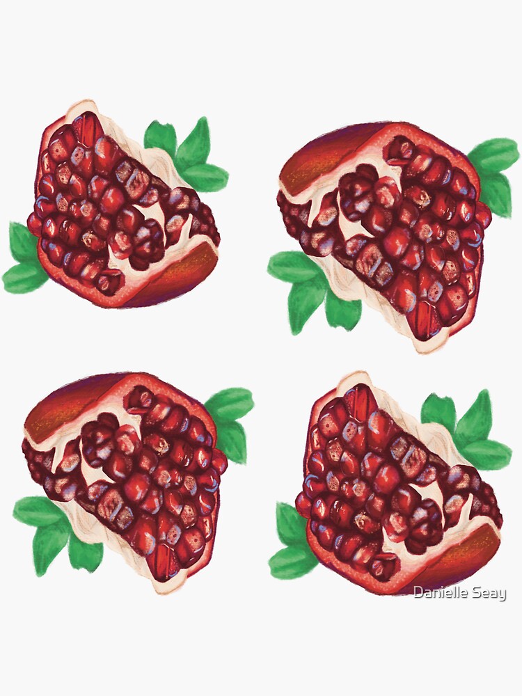 "Pomegranate Pack" Sticker for Sale by Danielle Seay | Redbubble