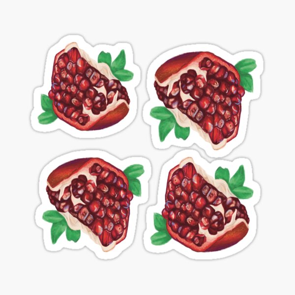 "Pomegranate Pack" Sticker for Sale by Danielle Seay | Redbubble