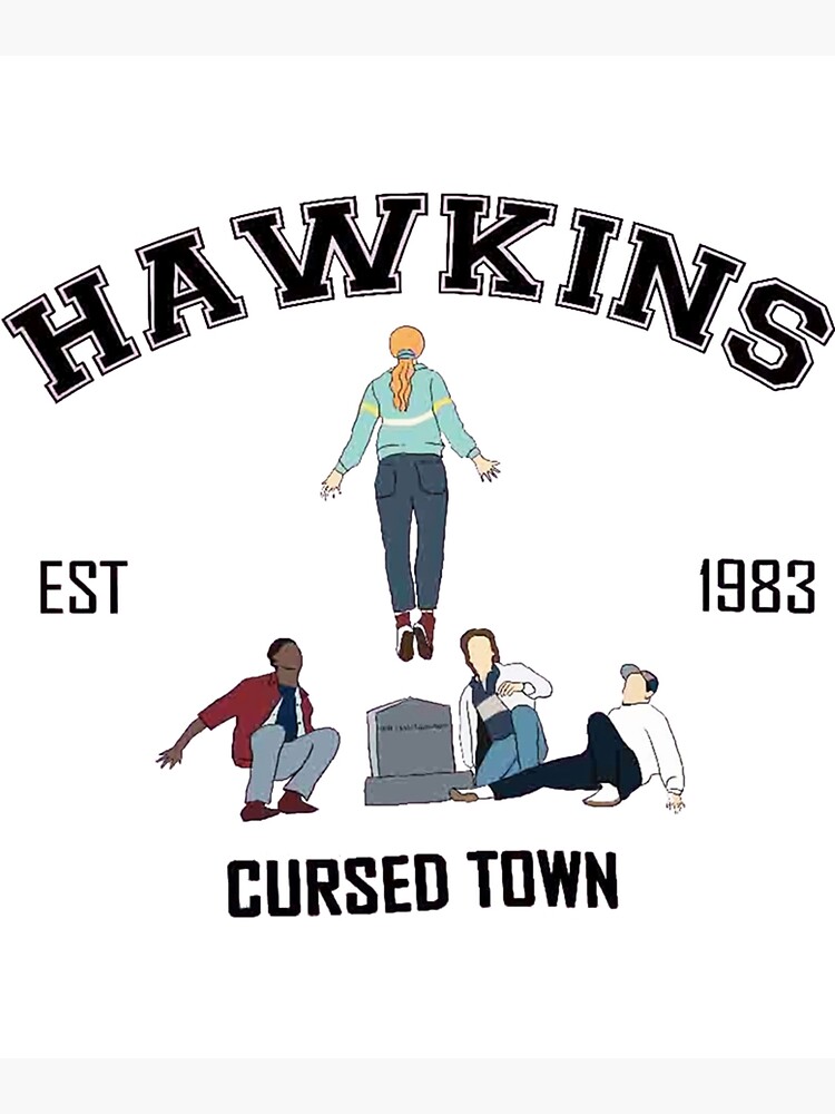 "Season 4 Hawkins Crude Town Logo " Art Print for Sale by HarrisMerlin | Redbubble
