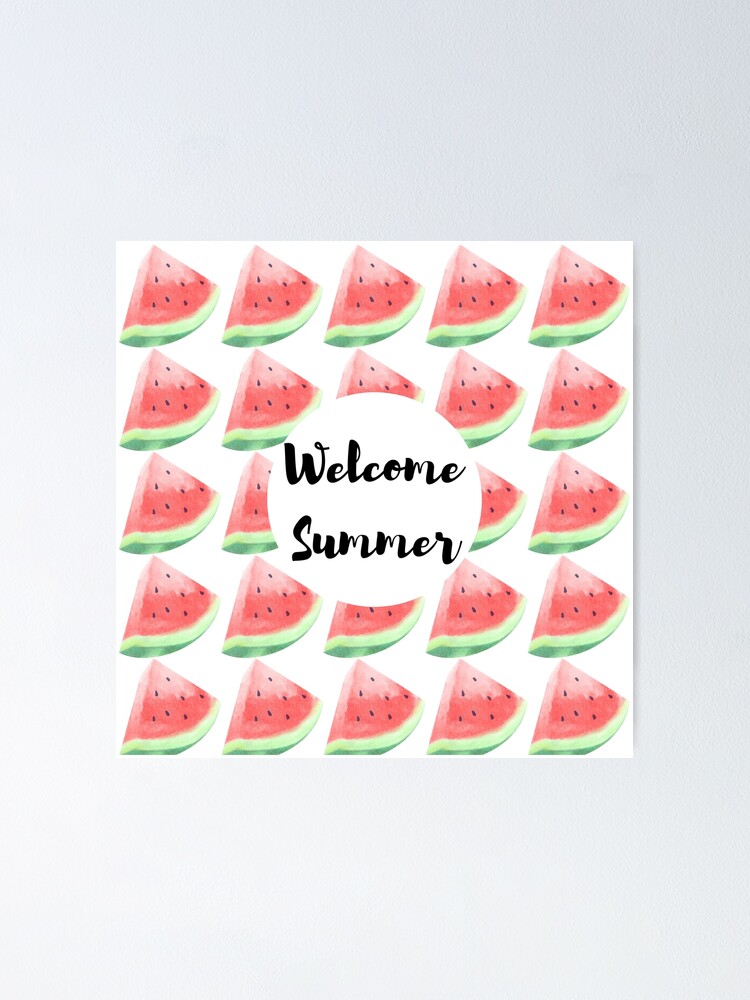 "Welcome Summer Preppy Surf Style " Poster for Sale by Beach-Designs ...