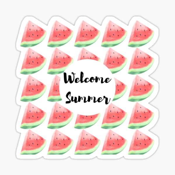 "Welcome Summer Preppy Surf Style " Sticker for Sale by Beach-Designs ...