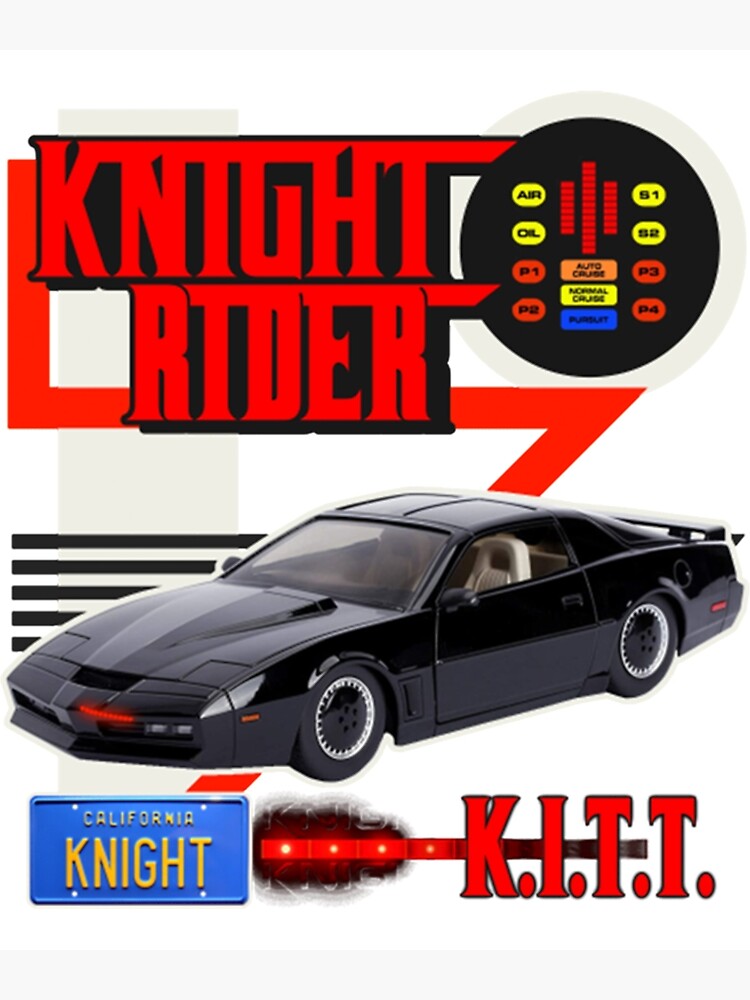 "Knight Rider KITT Car Racing Style Design " Poster for Sale by ...