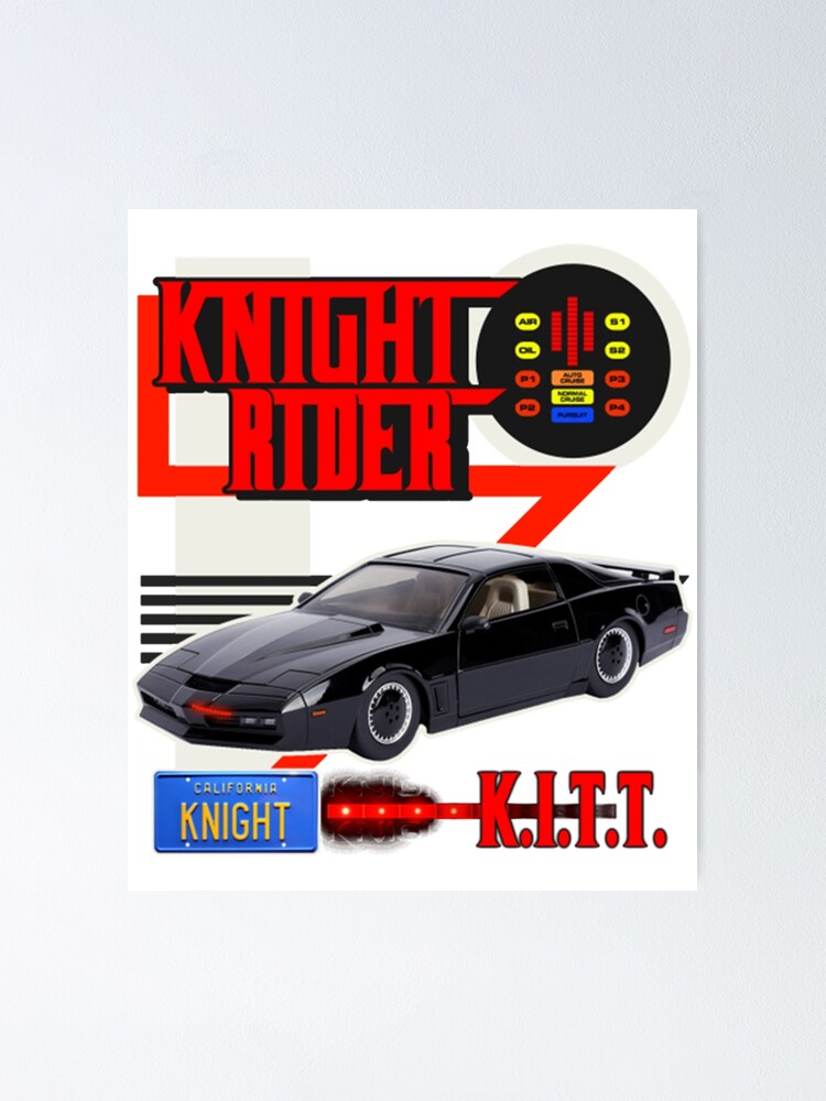 "Knight Rider KITT Car Racing Style Design " Poster for Sale by ...