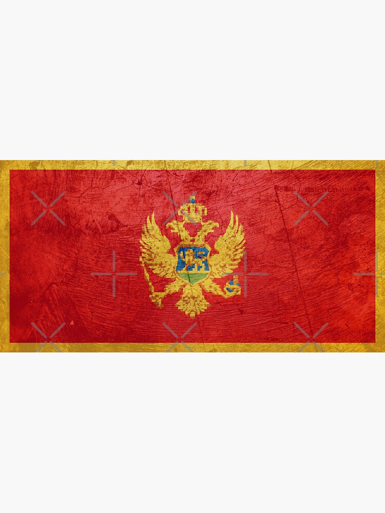 "Old Classic montenegrin Flag ,Montenegro Team" Sticker for Sale by ...