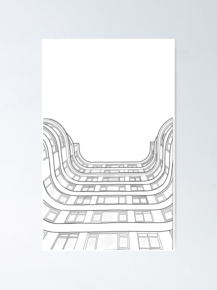 "Hercule Poirot art deco flat" Poster for Sale by Ileedesign | Redbubble