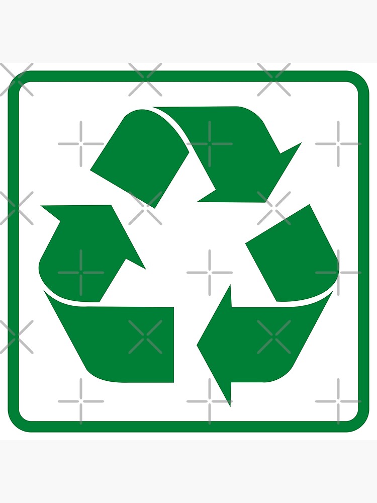 "Recycle bin labels with recycle symbol" Poster for Sale by noyomiart ...