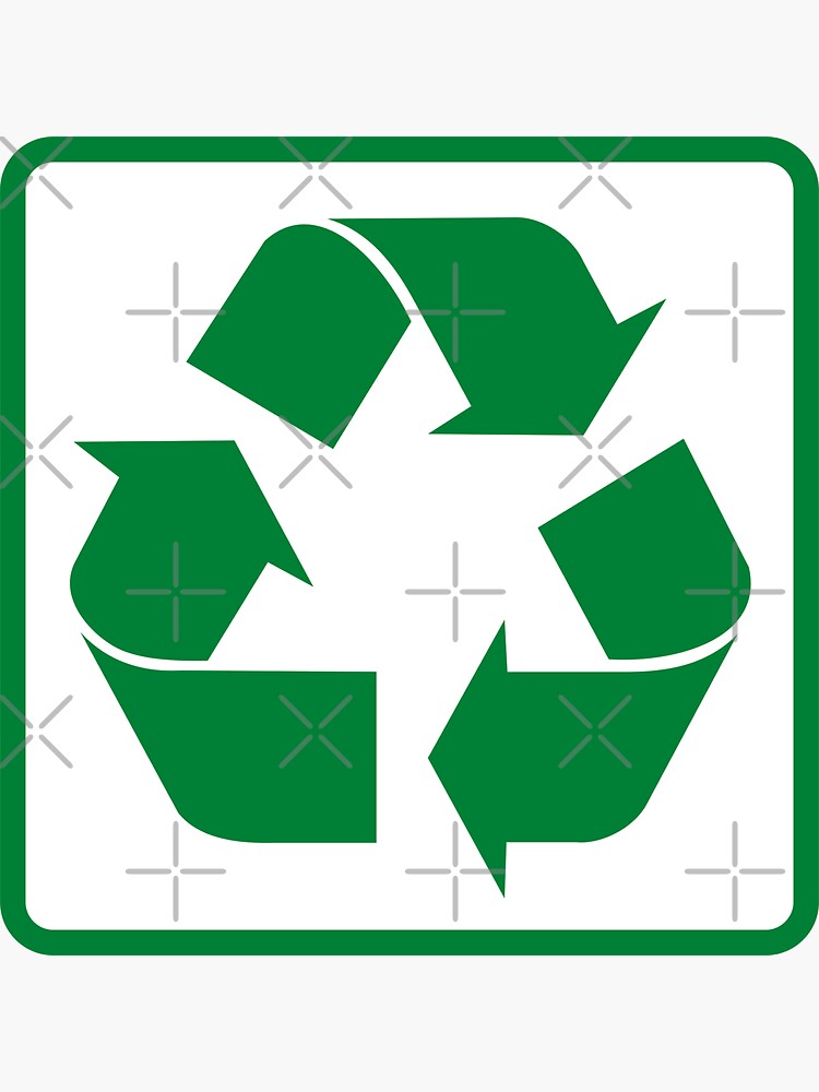 "Recycle bin labels with recycle symbol" Sticker for Sale by noyomiart ...