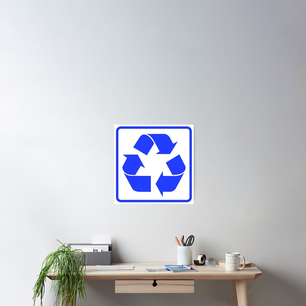 "Recycle bin labels with recycle symbol" Poster for Sale by noyomiart ...