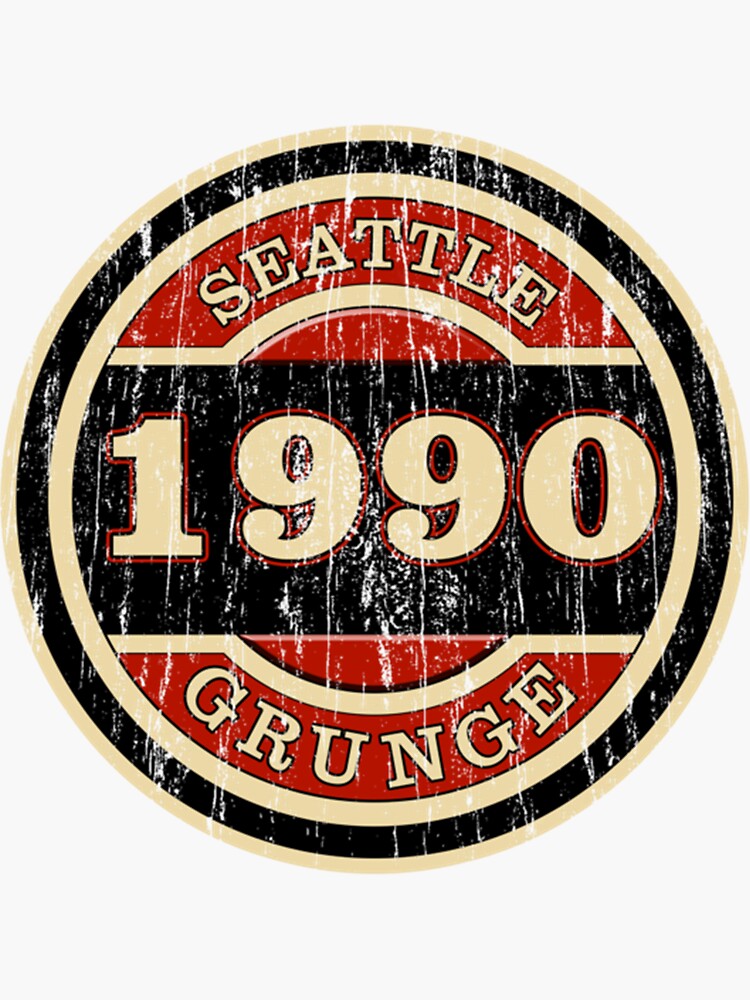 "Seattle Grunge " Sticker for Sale by ArmadilloATXX | Redbubble