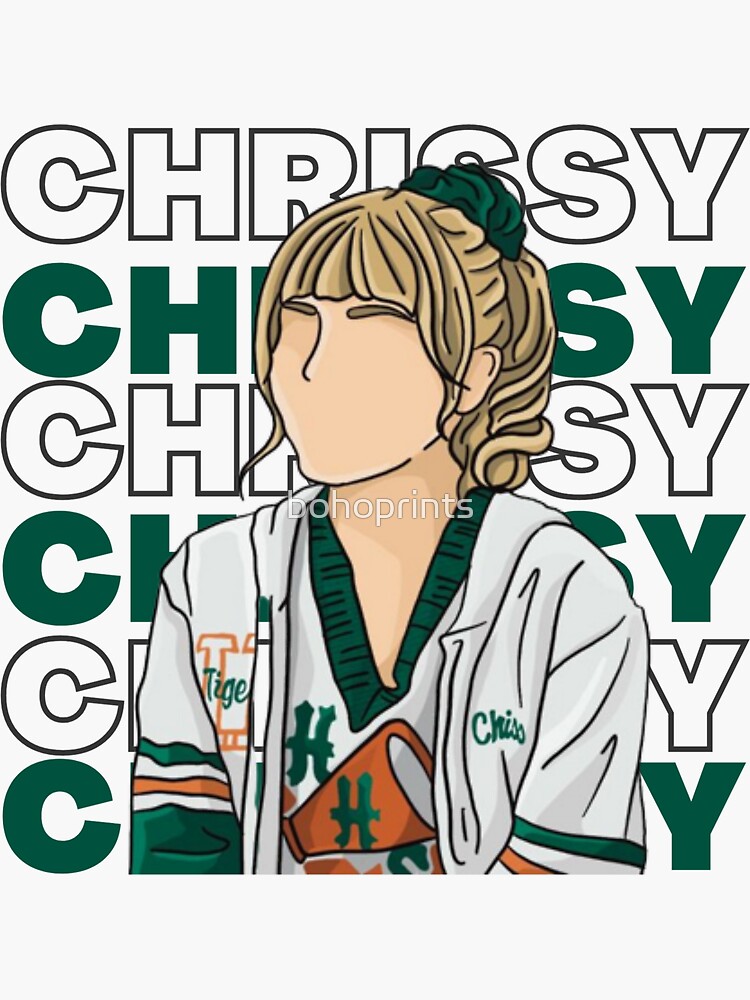 "Chrissy Cunningham" Sticker for Sale by bohoprints | Redbubble