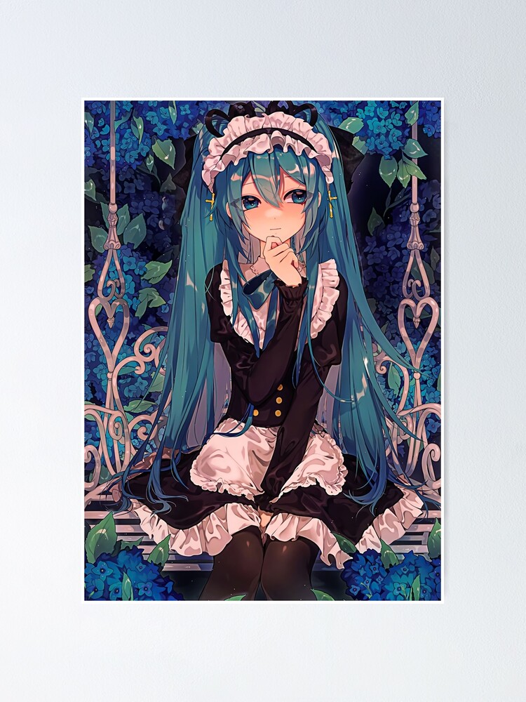 "Hatsune Miku" Poster for Sale by BennieBruner | Redbubble