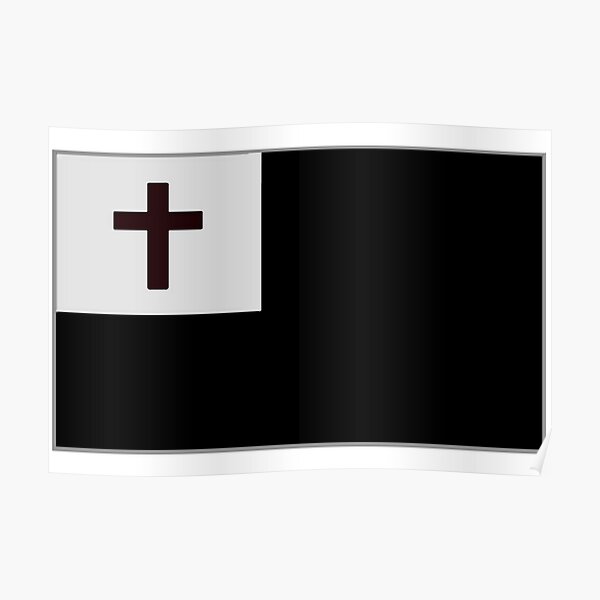 "Christian Flag - Tactical (blacked out)" Poster for Sale by ...