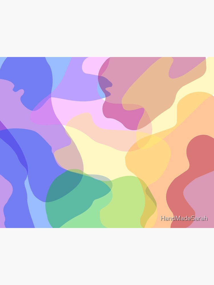 "Rainbow Transparent blobs demonstrating color theory" Art Print for ...