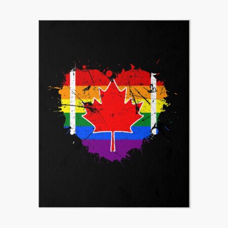 "Canadian Canada LGBT LGBTQ Gay Queer Trans Pride Love Flag Pride ...