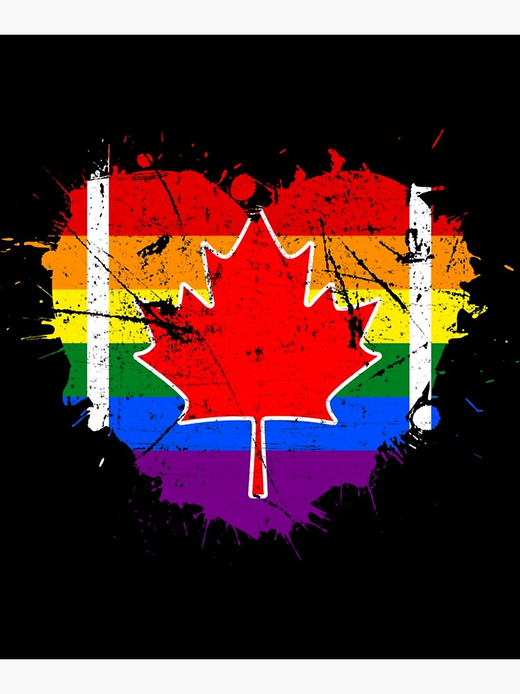 "Canadian Canada LGBT LGBTQ Gay Queer Trans Pride Love Flag Pride ...