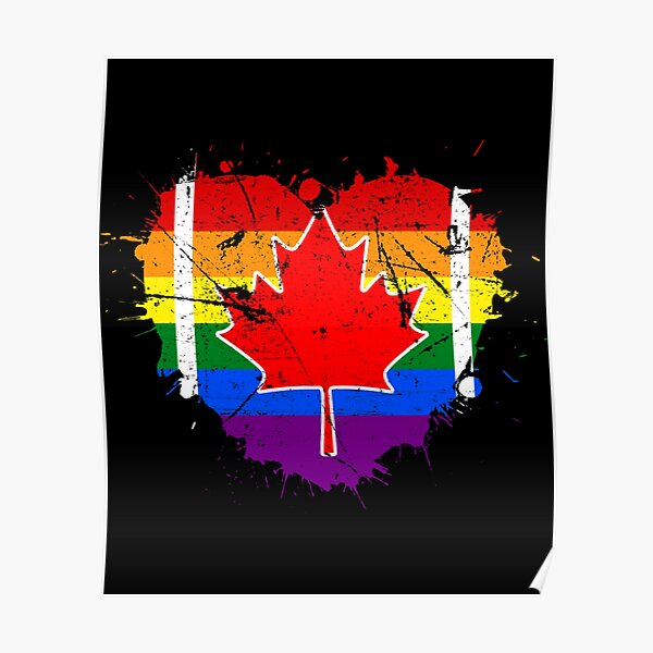 "Canadian Canada LGBT LGBTQ Gay Queer Trans Pride Love Flag Pride ...