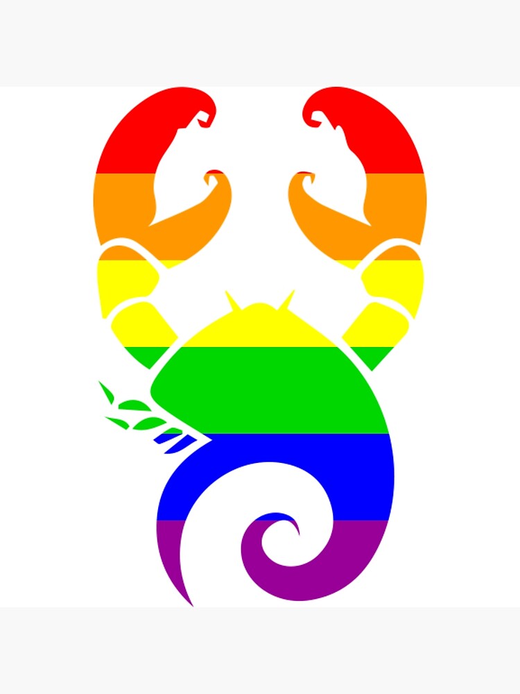 "Cancer Rainbow Silhouette" Poster for Sale by Zodi-Roady | Redbubble