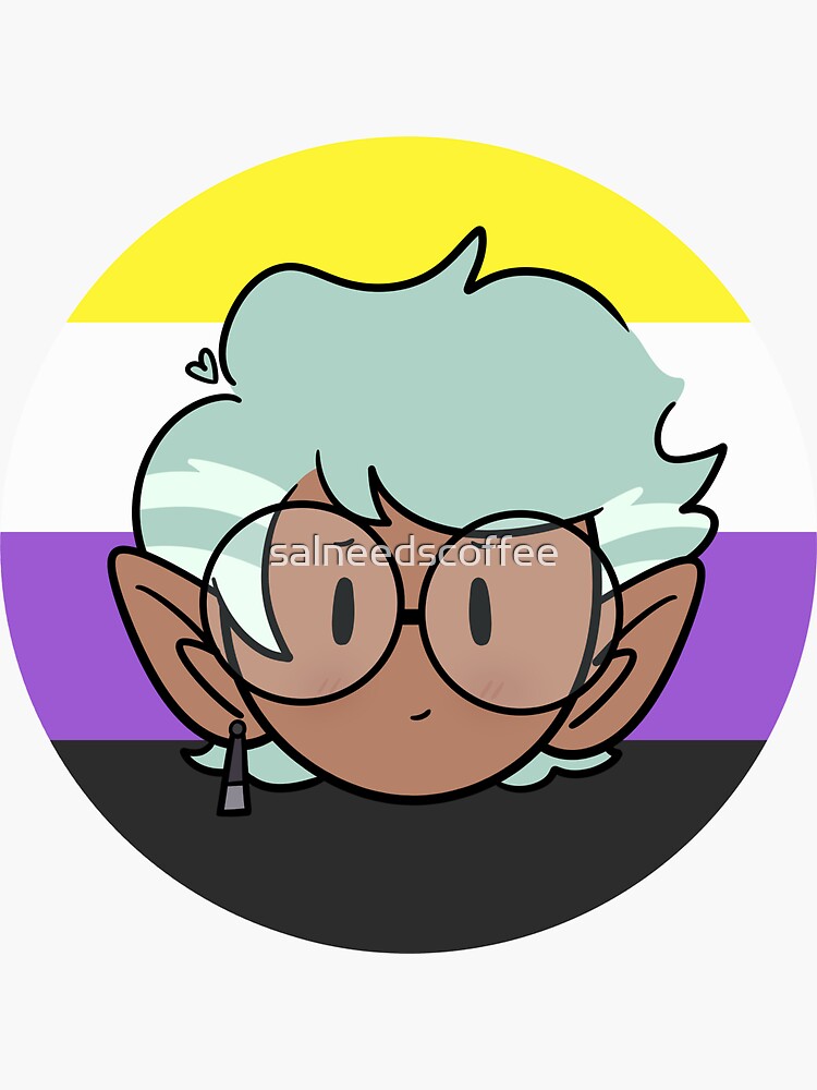 "raine non binary pride" Sticker for Sale by salneedscoffee | Redbubble