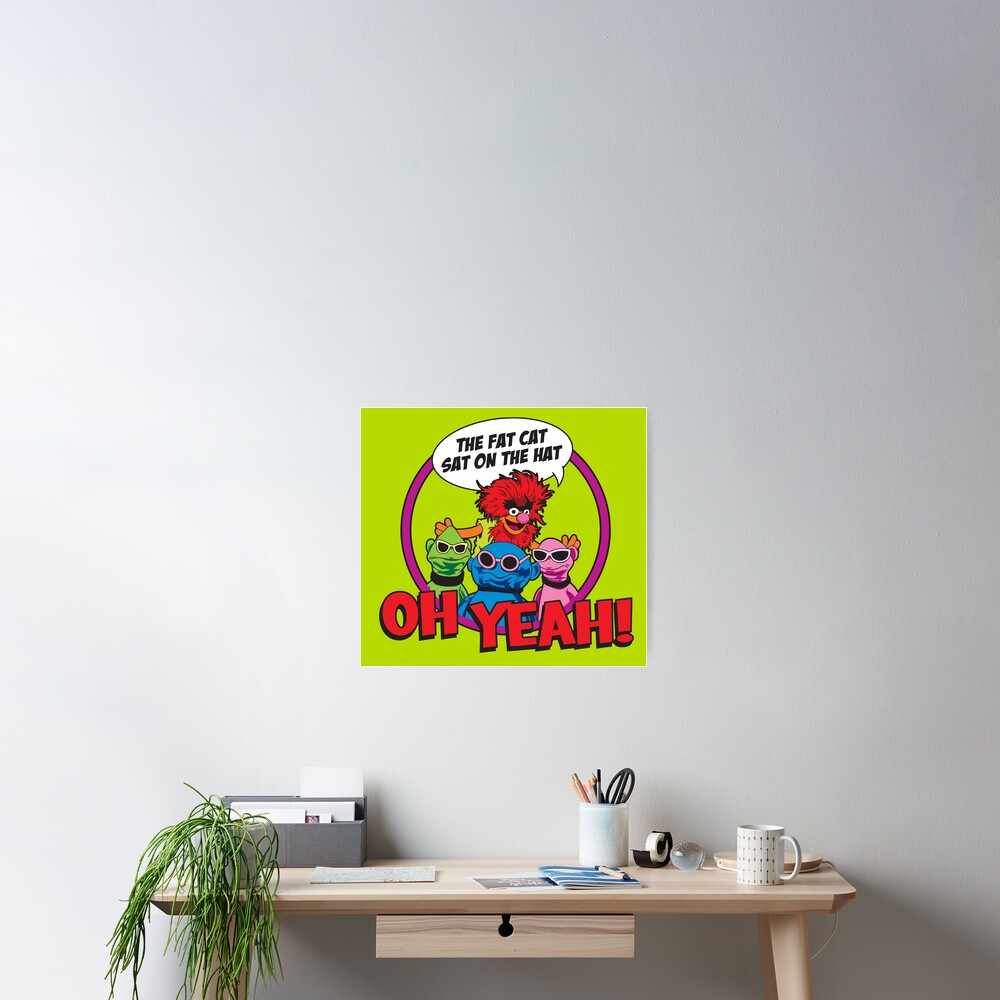 "THE FAT CAT SAT ON THE HAT" Poster by williamhart | Redbubble