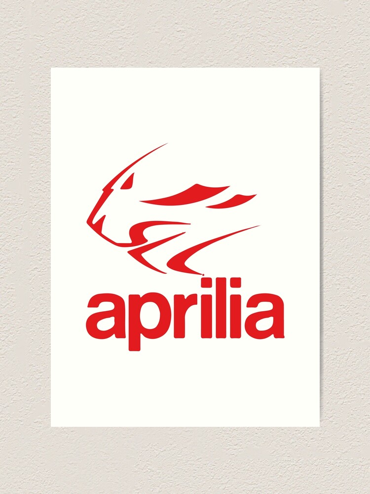 "Italian Aprilia logo Essential, red logo" Art Print for Sale by ...